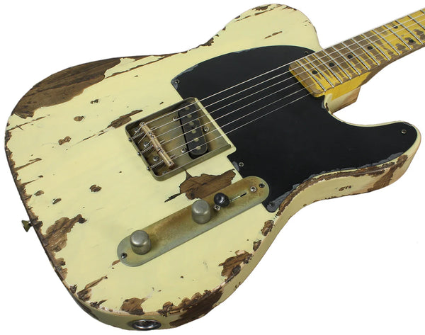 Nash E-52 Guitar, Mary Kaye White, Extra Heavy Aging | Humbucker Music