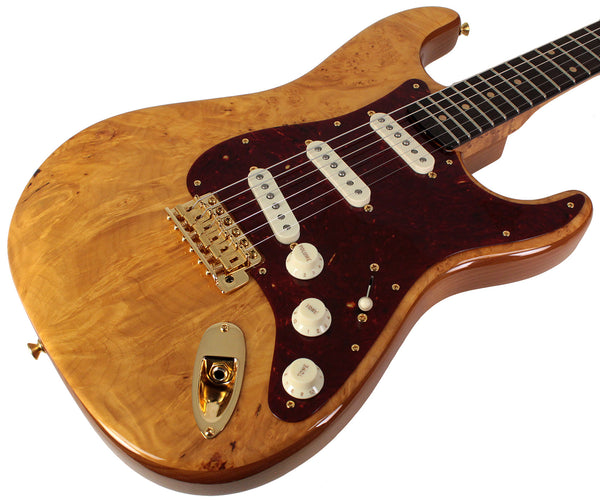 Fender Custom Shop Artisan Maple Burl Stratocaster, Roasted Ash, AAAA ...