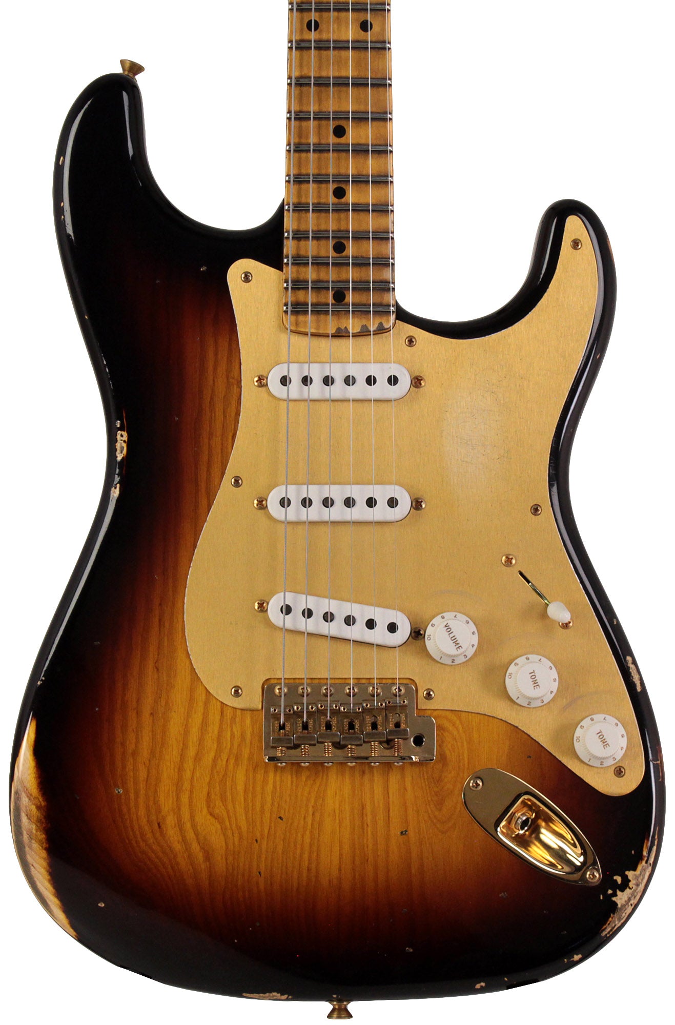Fender Custom Shop Limited 1955 Bone Tone Stratocaster, Relic, Wide Fa ...