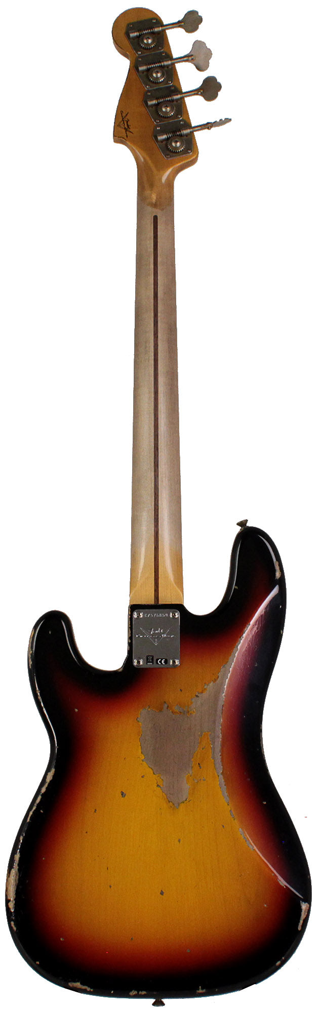 Fender Custom Shop 1958 Precision Bass, Heavy Relic, 3-Tone Sunburst | Humbucker Music