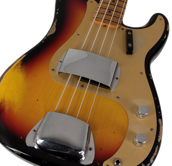 Fender Custom Shop 1958 Precision Bass, Heavy Relic, 3-Tone Sunburst ...