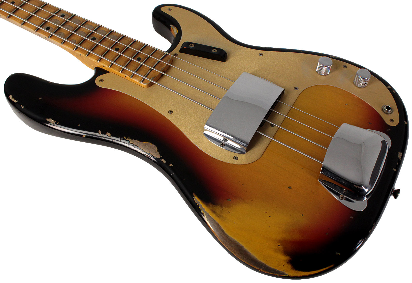 Fender Custom Shop 1958 Precision Bass, Heavy Relic, 3-Tone Sunburst | Humbucker Music