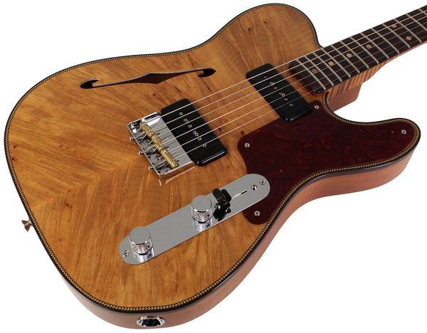 Fender Custom Shop Artisan Dual P90 Maple Burl Telecaster, Aged Natura ...