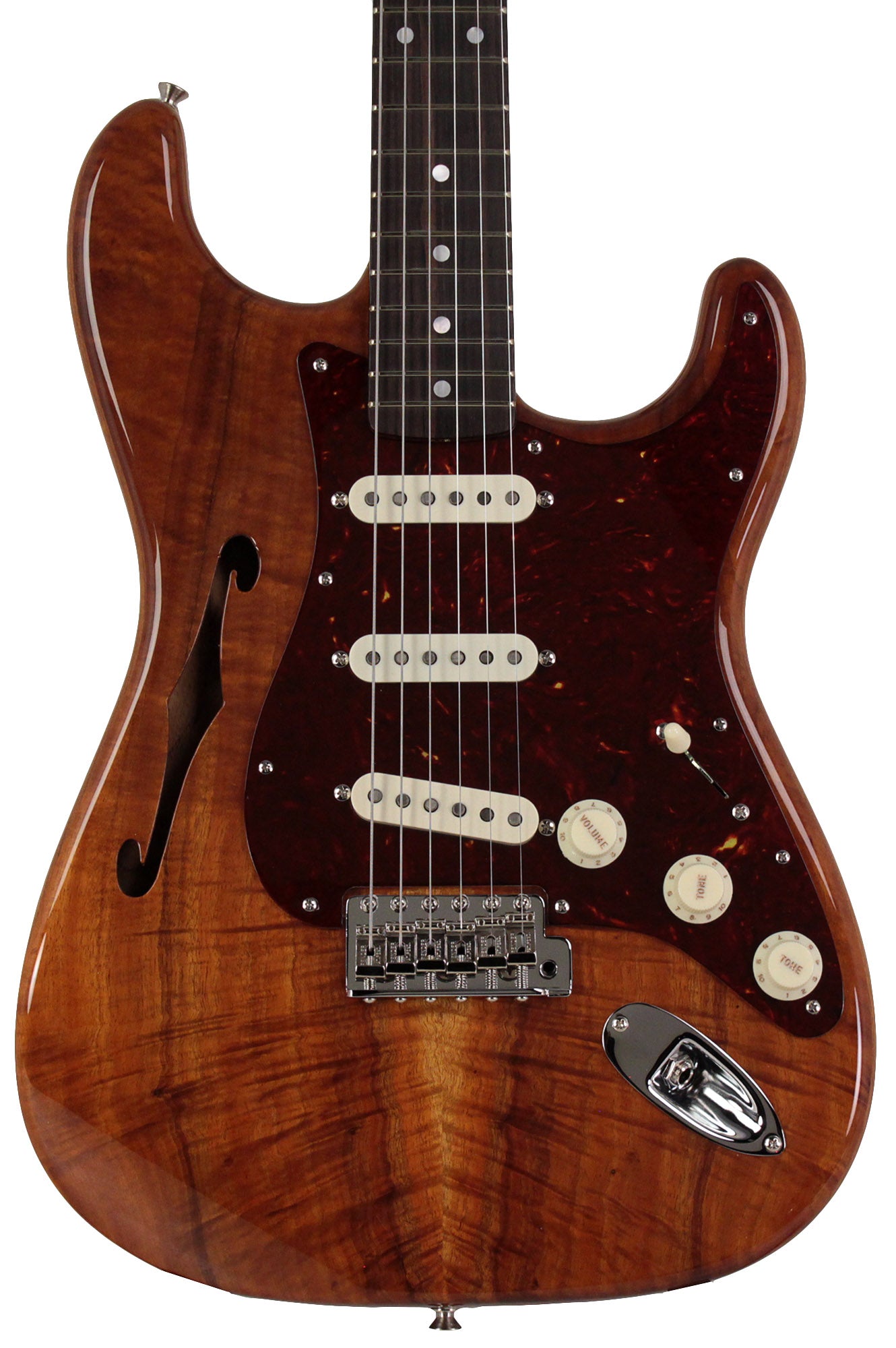 Fender Custom Shop Artisan Stratocaster, Thinline Roasted Ash Body, 4A ...