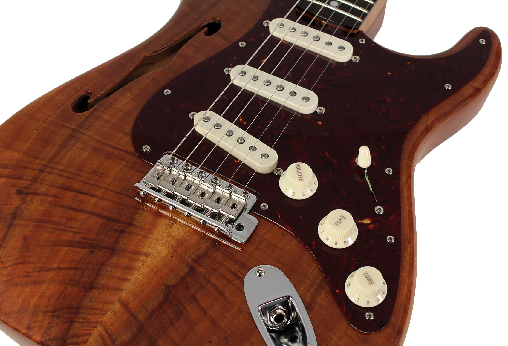 Fender Custom Shop Artisan Stratocaster, Thinline Roasted Ash Body, 4A ...