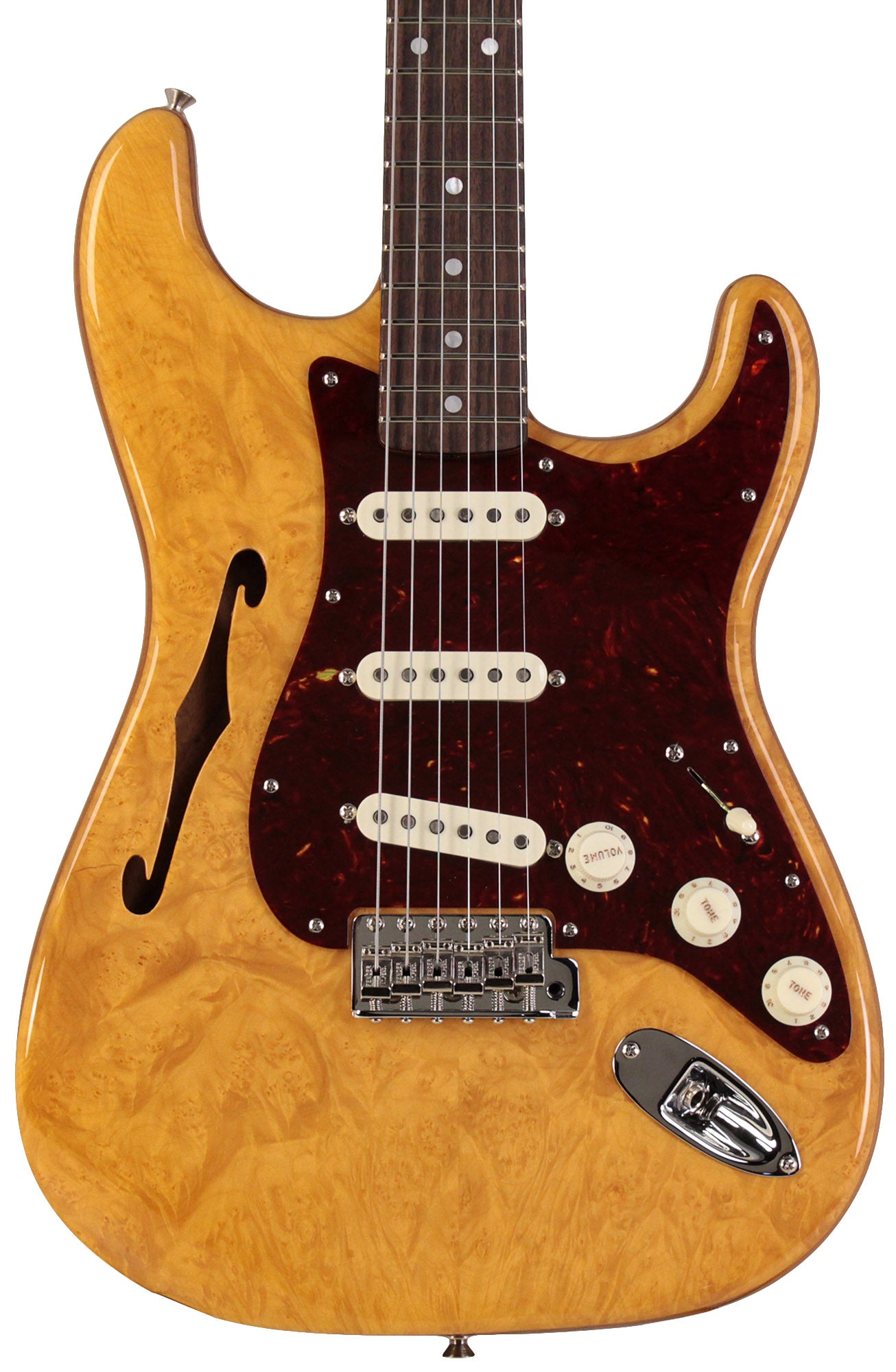 Fender Custom Shop Artisan Stratocaster, Thinline Roasted Ash Body Wit ...