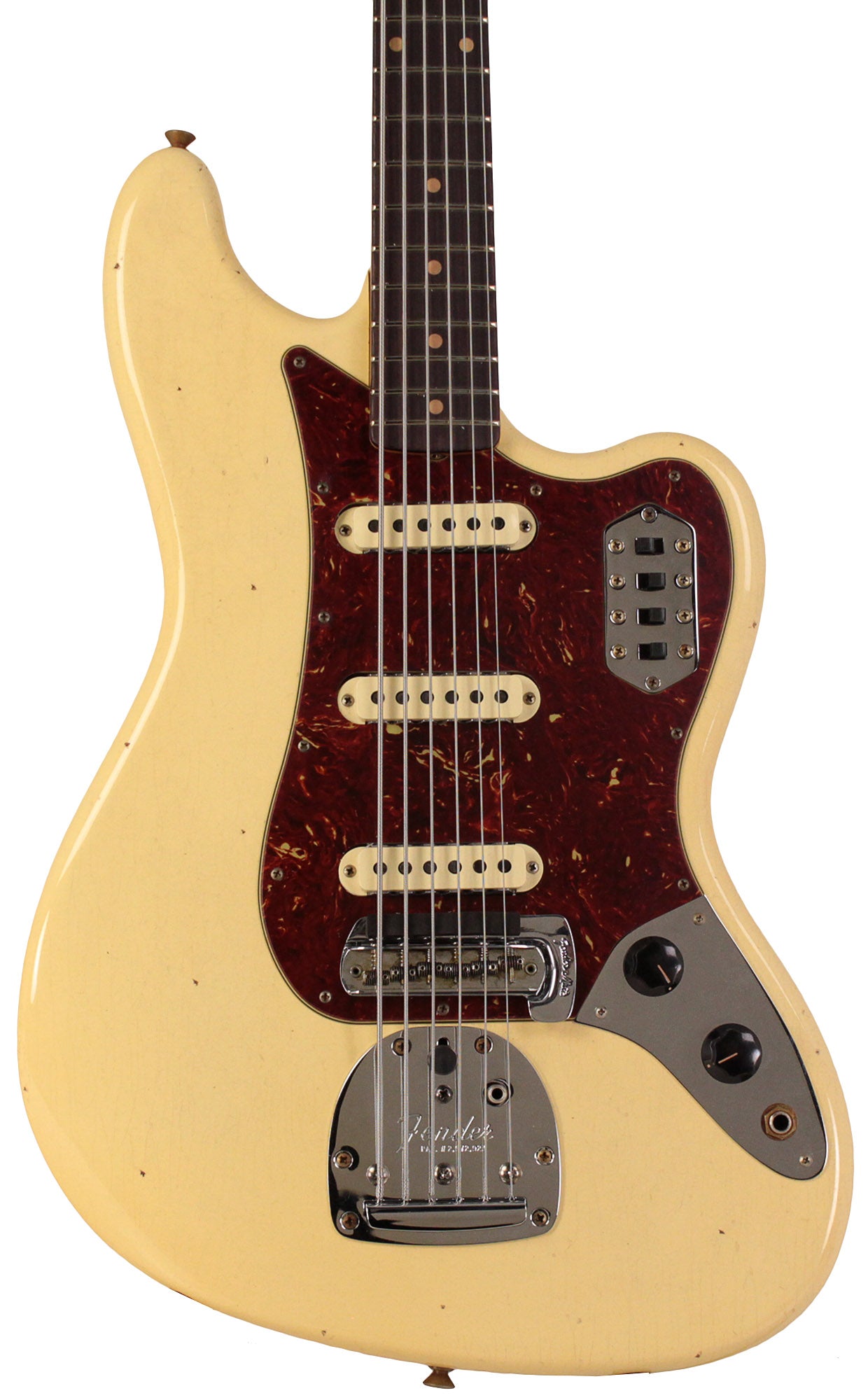 Fender Custom Shop Bass VI Guitar, Journeyman Relic, Aged Vintage Whit ...
