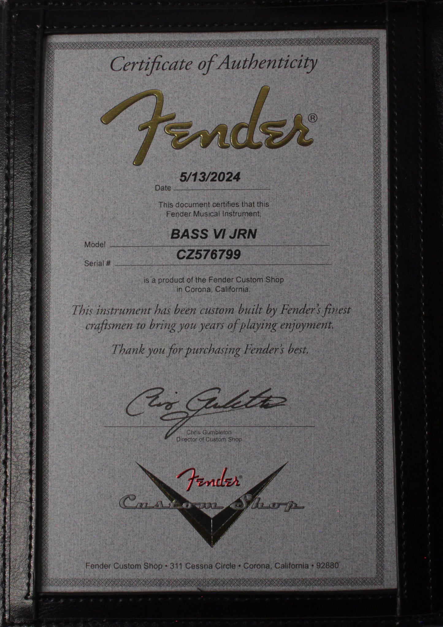 Fender Custom Shop Bass VI Guitar, Journeyman Relic, Vintage White ...