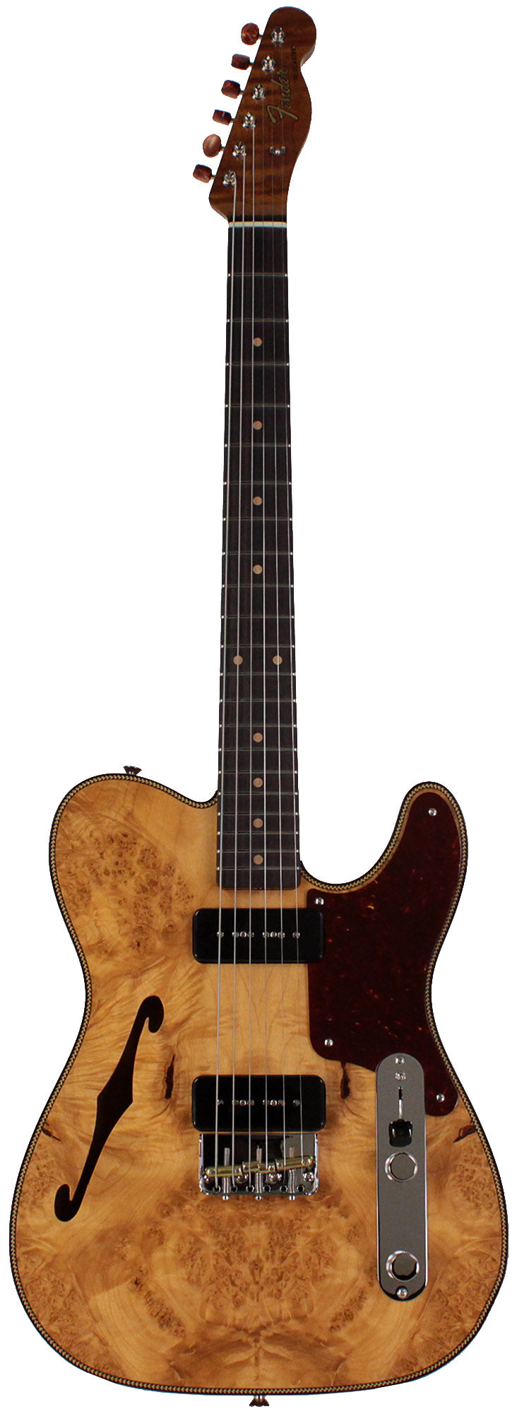 Fender Custom Shop Artisan Dual P90 Maple Burl Telecaster, Aged Natura ...