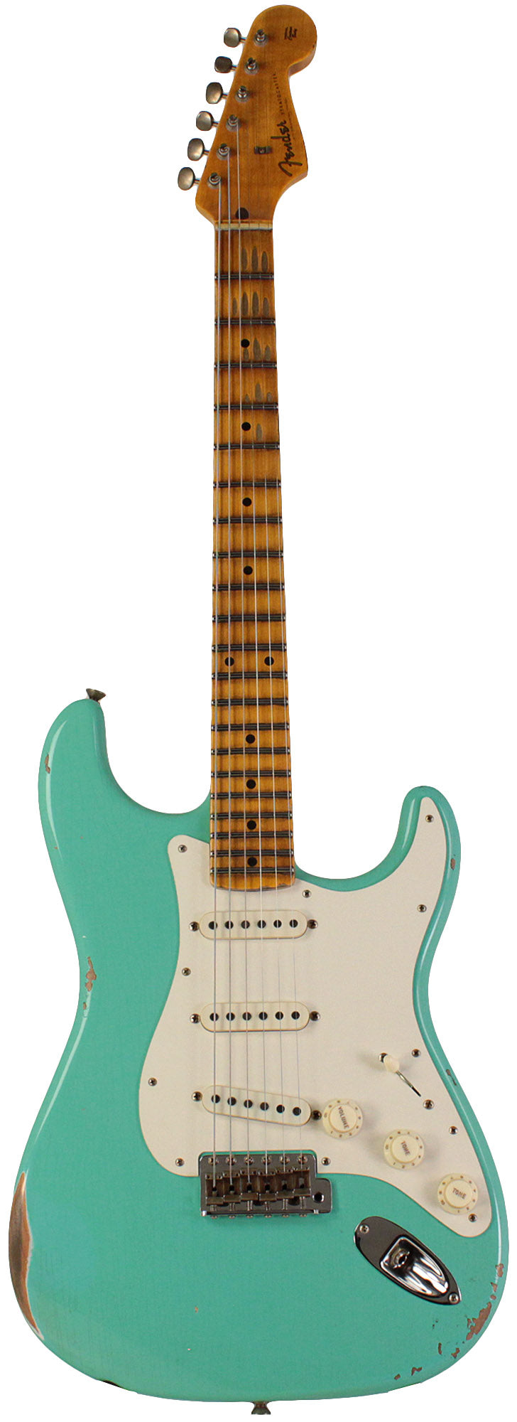 Fender Custom Shop Limited Fat '50s Strat Relic, Super Faded Aged Seaf ...