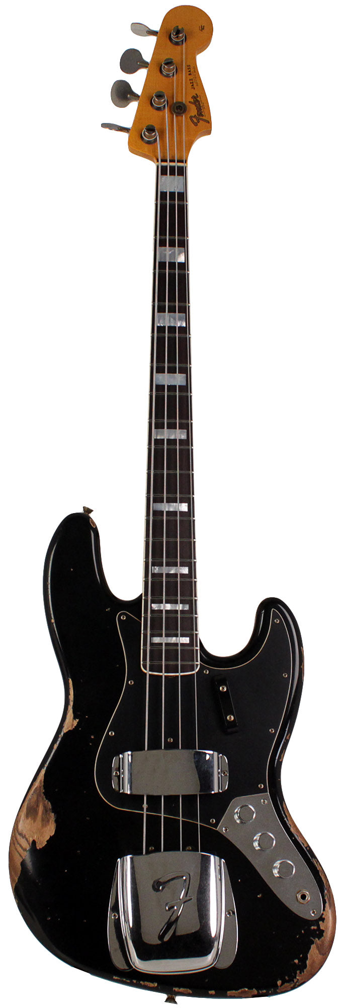 Fender Custom Shop Limited Custom Jazz Bass, Heavy Relic, Aged Black ...
