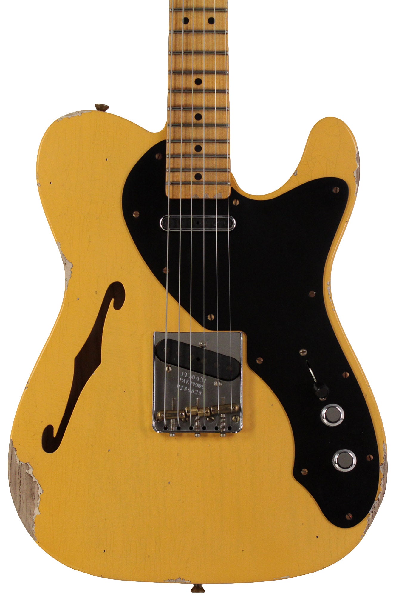 Fender Custom Shop Limited Nocaster Thinline Relic, Aged Nocaster Blon ...