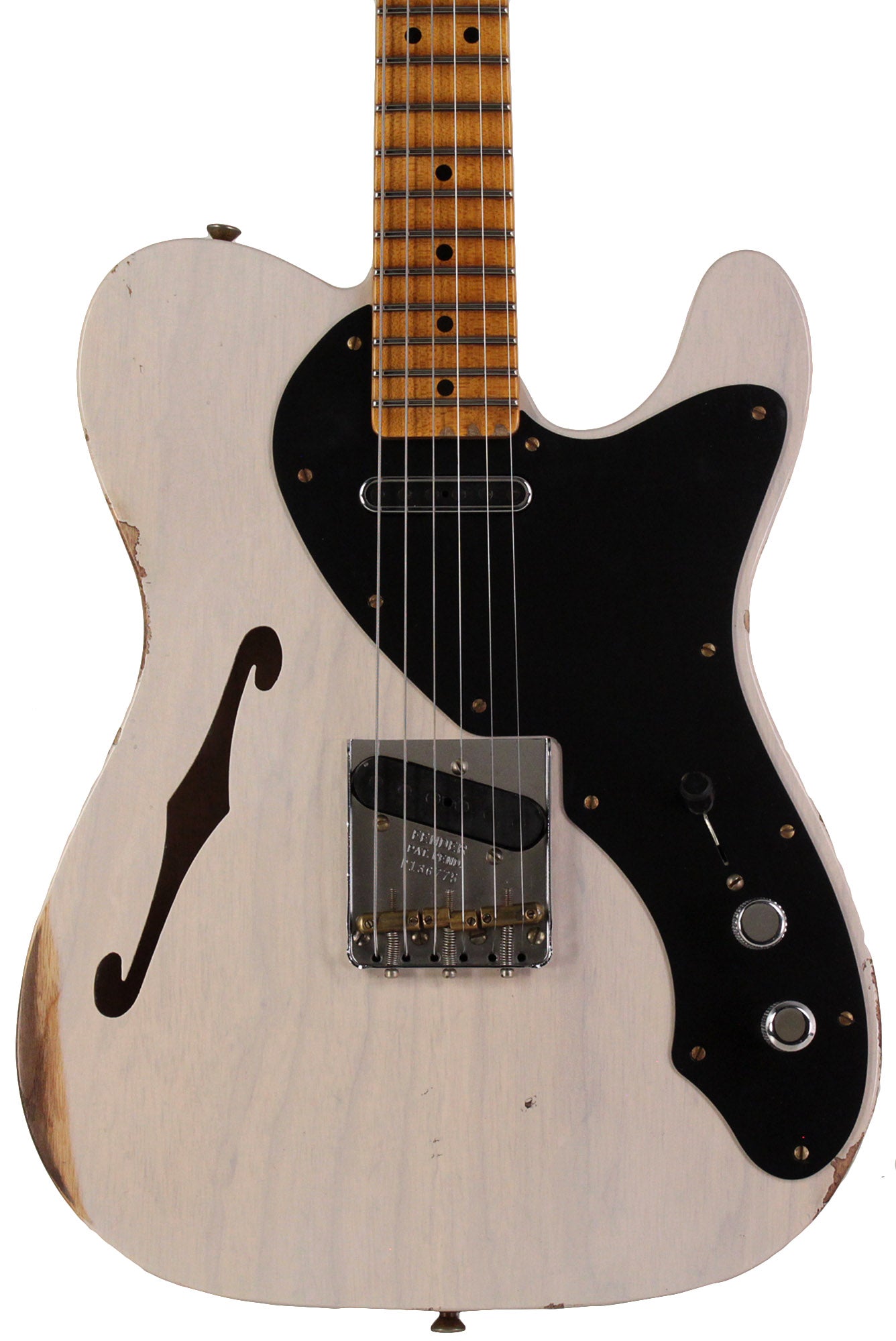 Fender Custom Shop Limited Nocaster Thinline Relic, Aged White Blonde ...