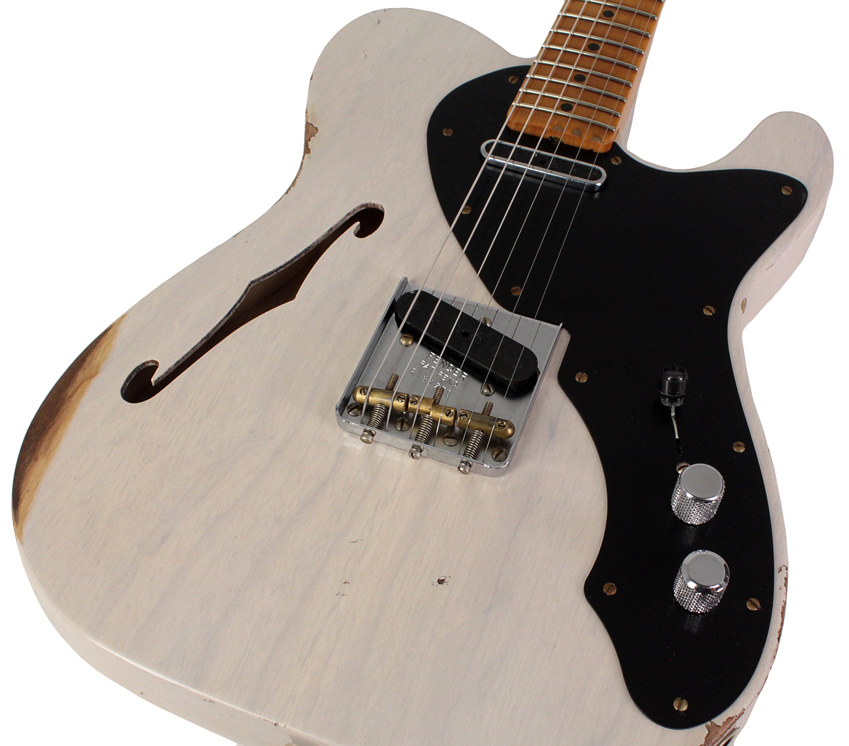 Fender Custom Shop Limited Nocaster Thinline Relic, Aged White Blonde ...