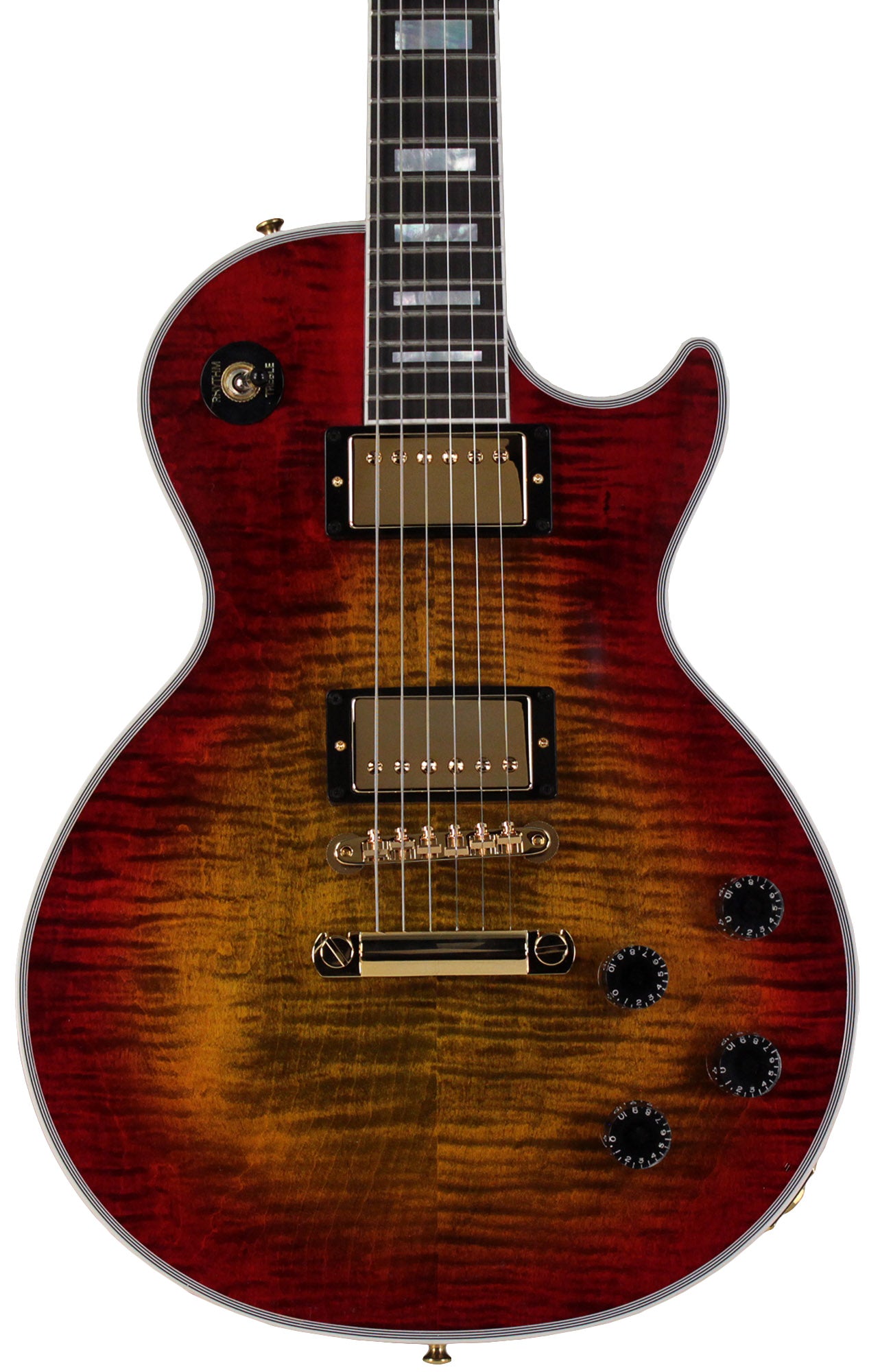 Gibson Custom Shop Les Paul Axcess Custom Figured Guitar, Bengal Burst ...