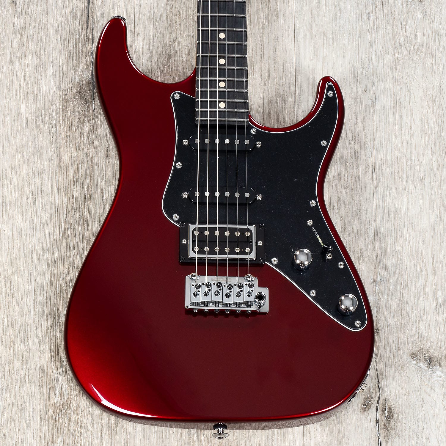 Suhr Pete Thorn Signature Standard HSS Guitar, Garnet Red | Humbucker Music