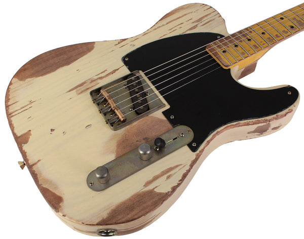 Nash E52 Guitar, Mary Kaye White, Extra Heavy Aging | Humbucker Music