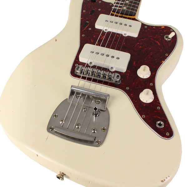 Nash JM63 Jazzmaster Guitar, Olympic White, Light Aging | Humbucker Music