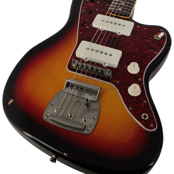 Nash JM63 Jazzmaster Guitar, 3 Tone Sunburst, Light Aging | Humbucker Music