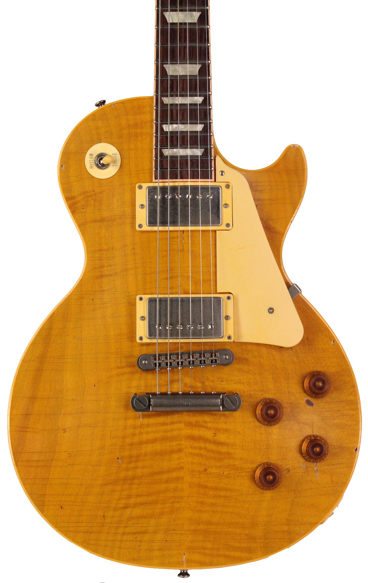 Nash Refinished Gibson Les Paul Guitar, Dirty Lemon | Humbucker Music