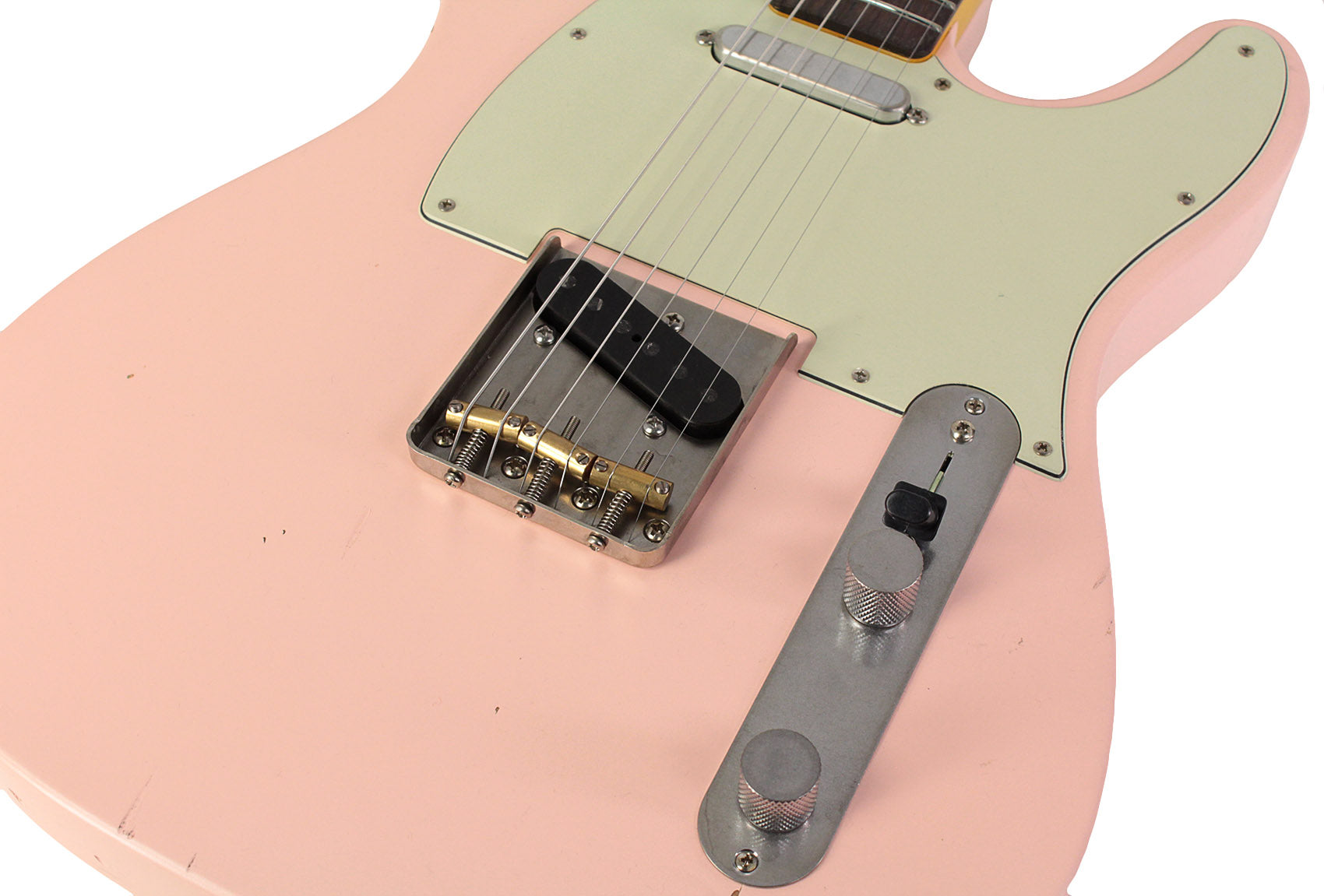 Nash T-63 Guitar, Shell Pink, Light Aging | Humbucker Music