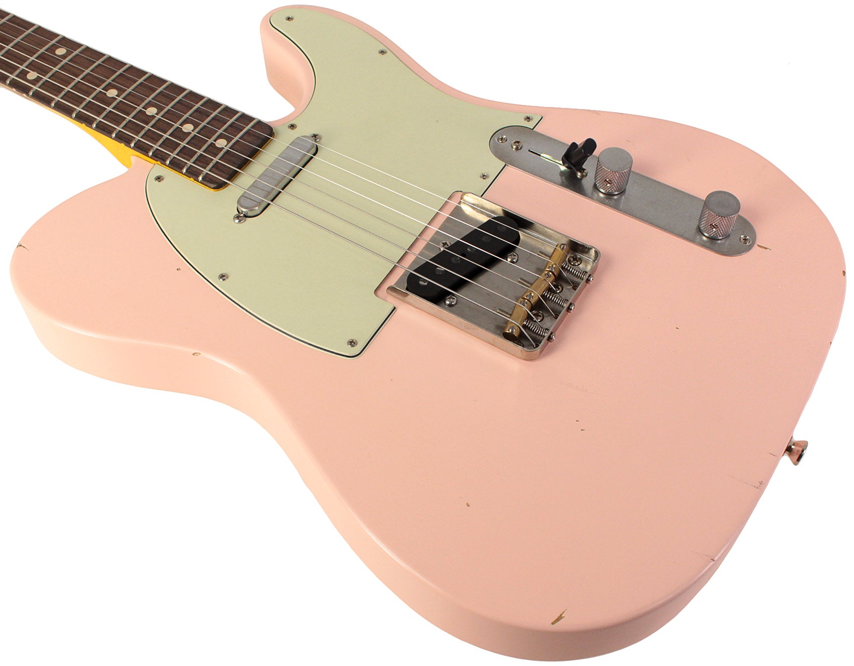 Nash T-63 Guitar, Shell Pink, Light Aging | Humbucker Music