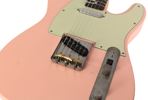 Nash T63 Guitar, Shell Pink, Light Aging | Humbucker Music
