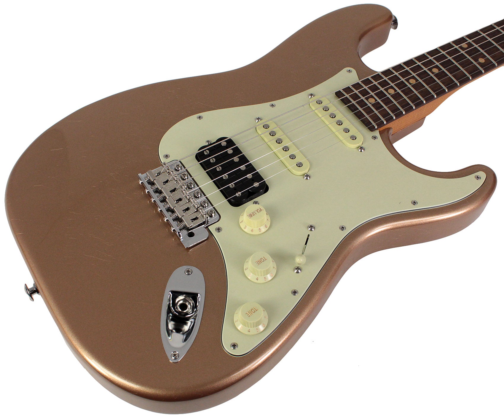 Suhr Classic S Vintage Limited Guitar, Firemist Gold | Humbucker Music