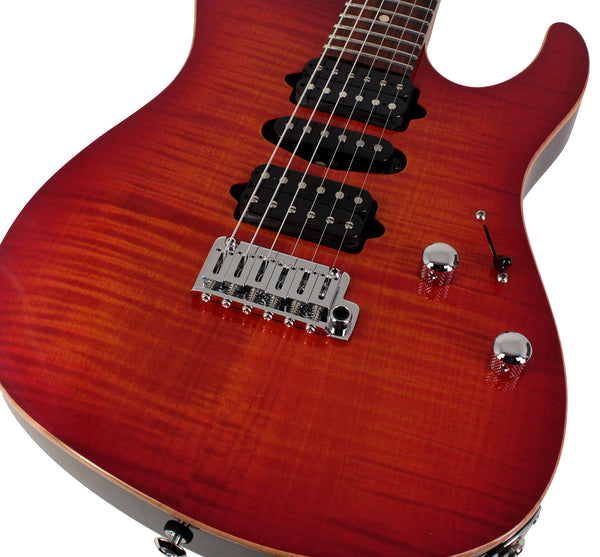 Suhr Modern Plus Guitar, Fireburst, Pau Ferro, HSH | Humbucker Music