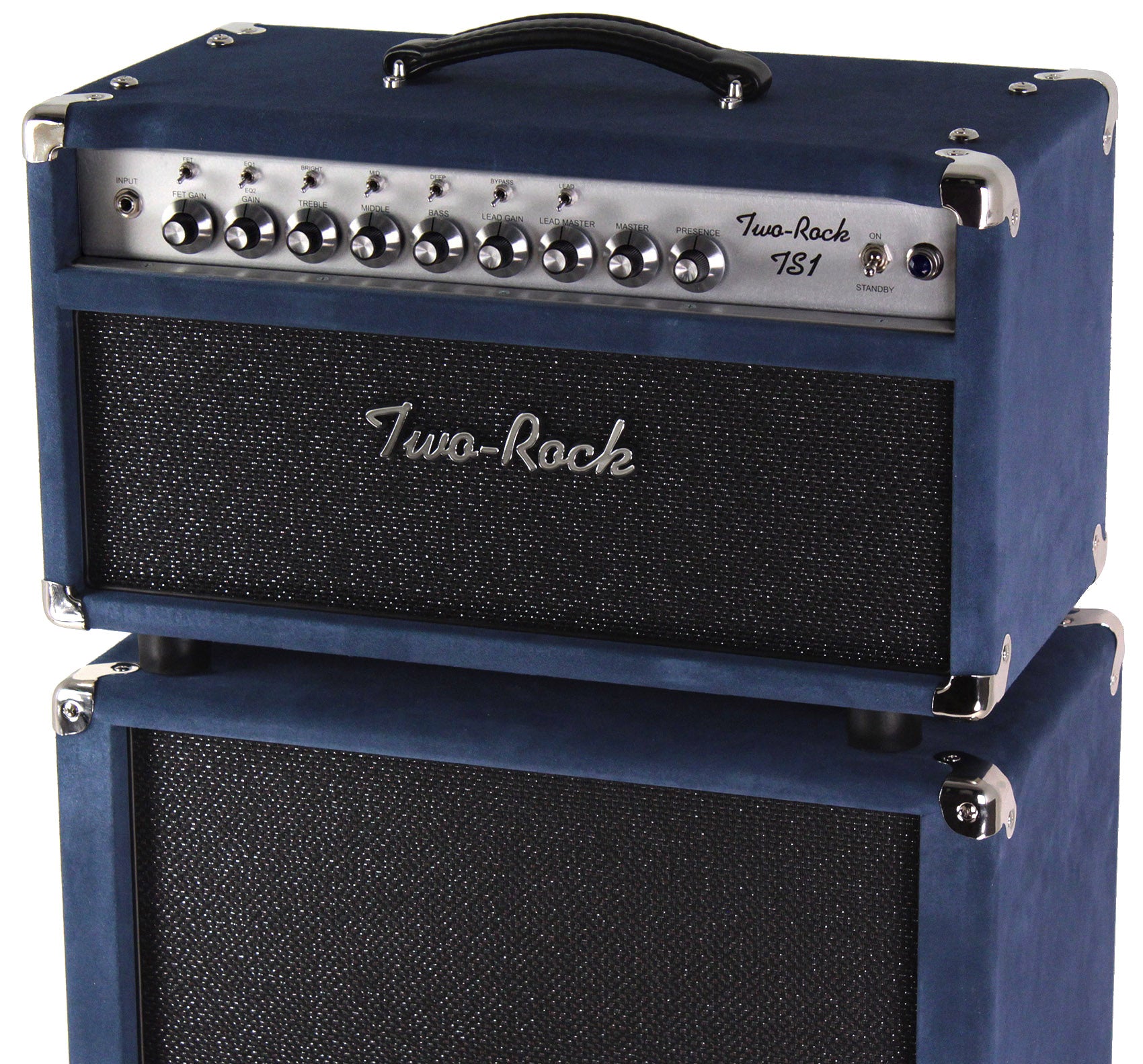 Two-Rock TS1 Tone Secret 100/50 Watt Head, 2x12 Cab, Navy Suede ...