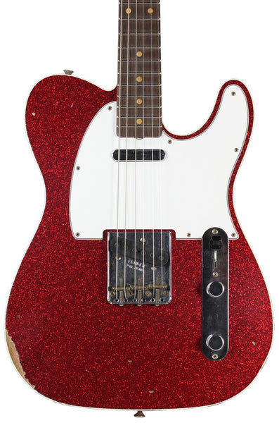 Fender Custom Shop 1960 Relic Tele Custom - Red Sparkle | Humbucker Music