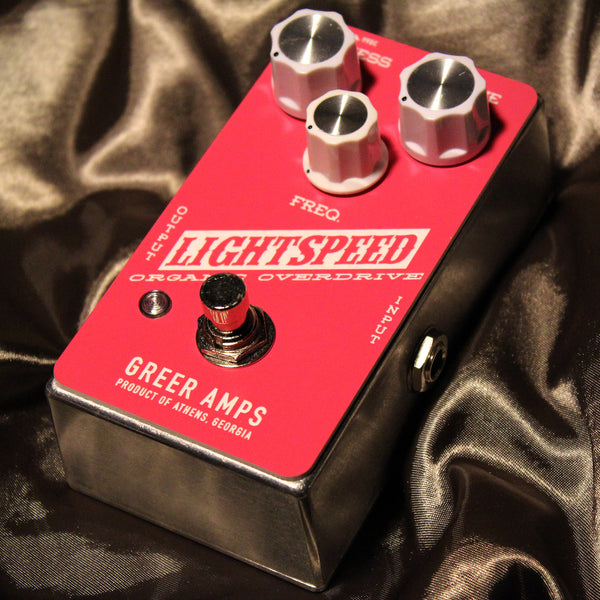 Greer Lightspeed Organic Overdrive Pedal - Pink/ White | Humbucker Music