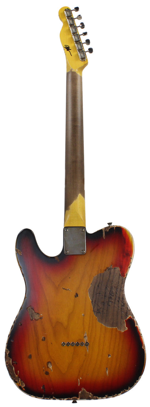 Nash T-63 Guitar, 3 Tone Sunburst - Extra Heavy Relic | Humbucker Music