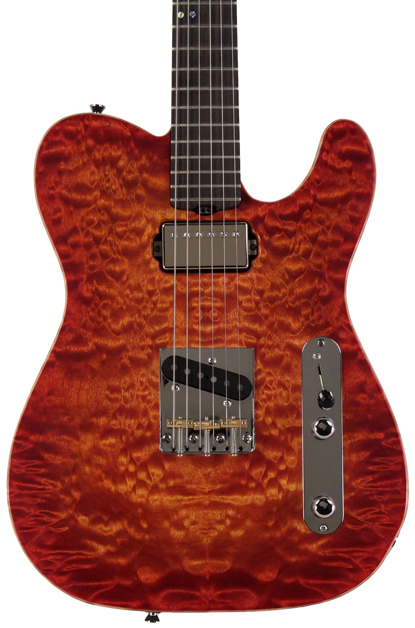 American Exotic Guitars TX-HS, Quilt Maple, Walnut, Fireburst ...