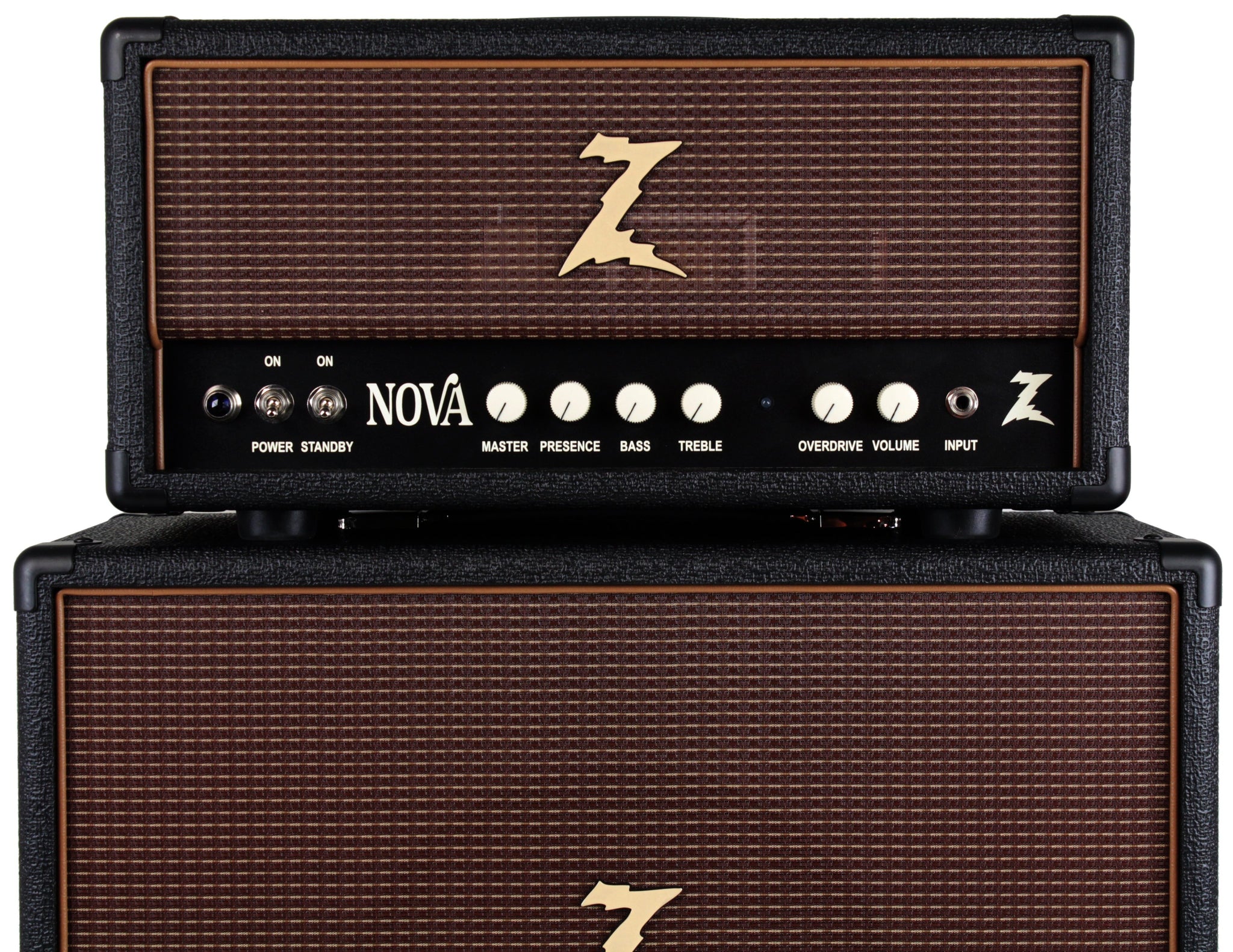 Dr. Z Nova Head - Black and Oxblood | Humbucker Music