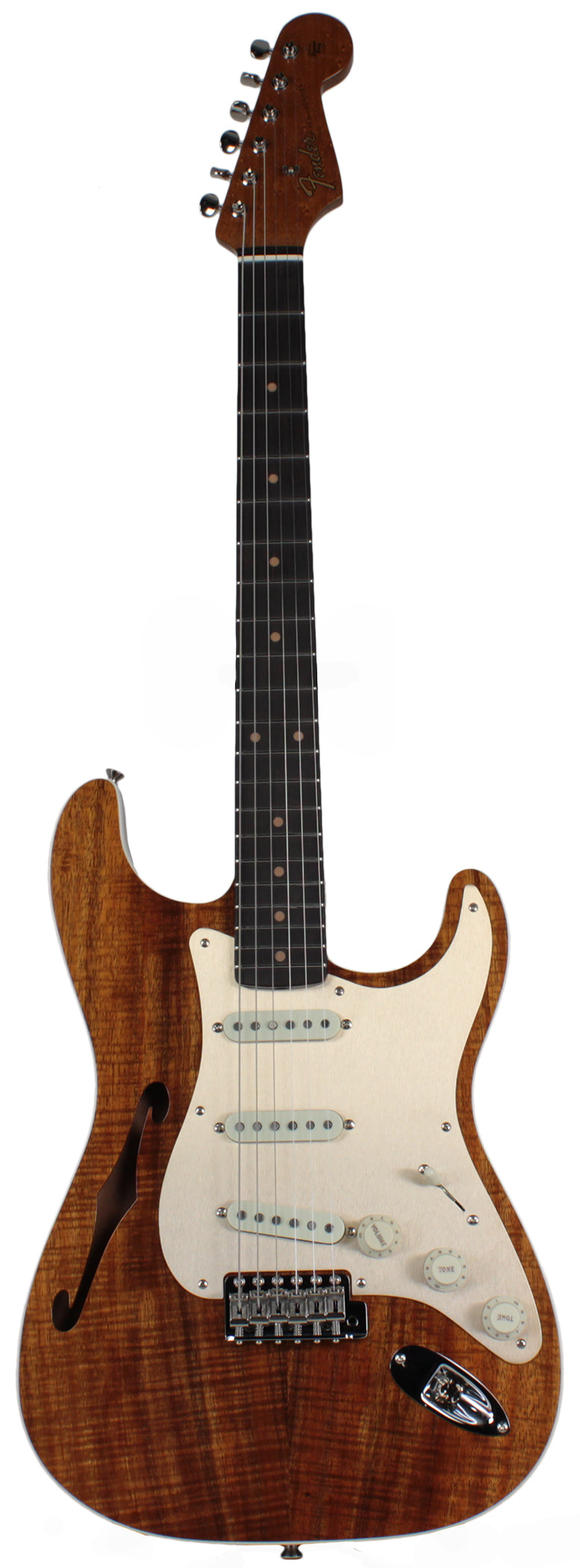 Fender Custom Shop Artisan Thinline Koa Strat, NOS | Humbucker Music