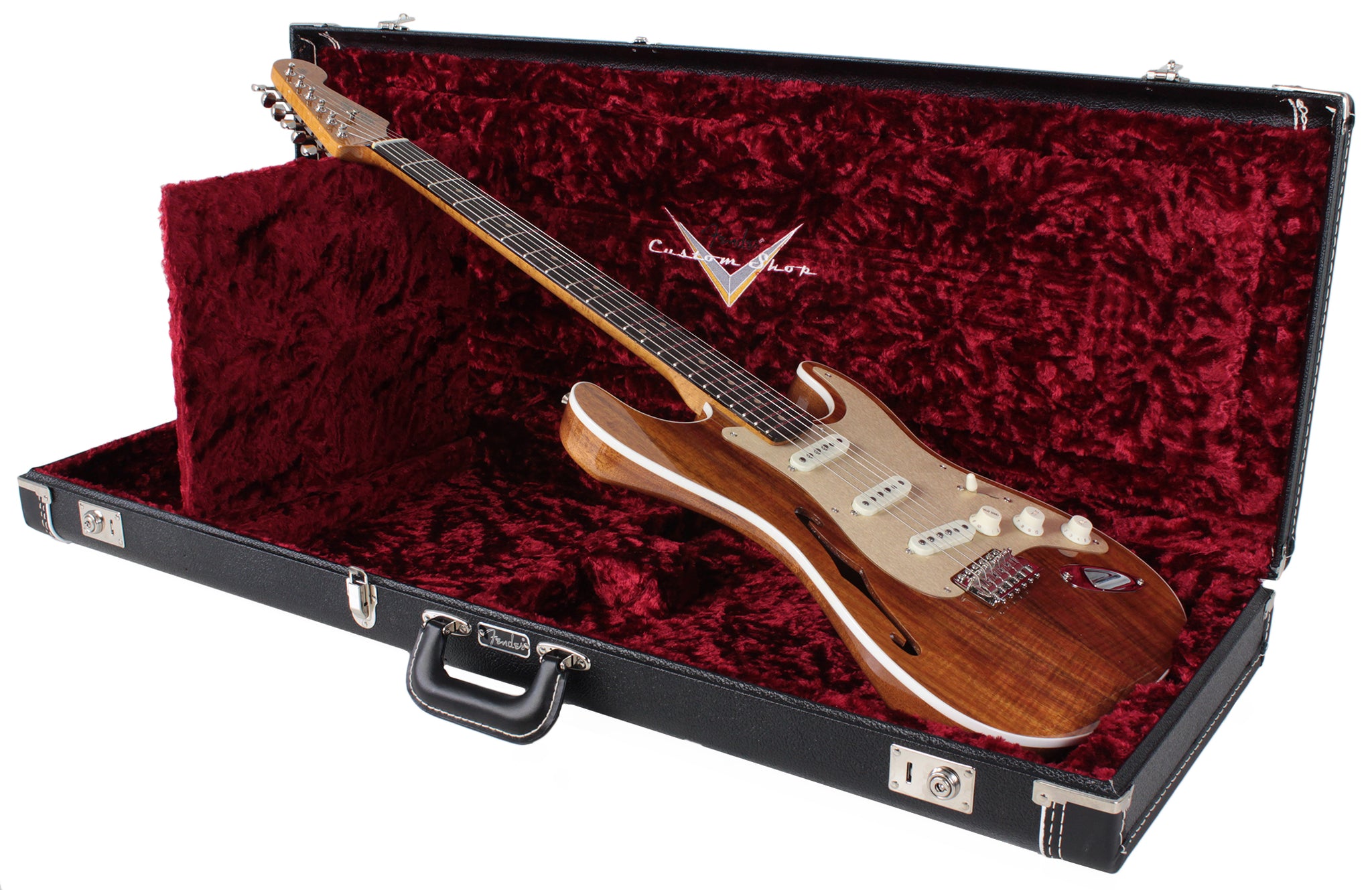 Fender Custom Shop Artisan Thinline Koa Strat, NOS | Humbucker Music