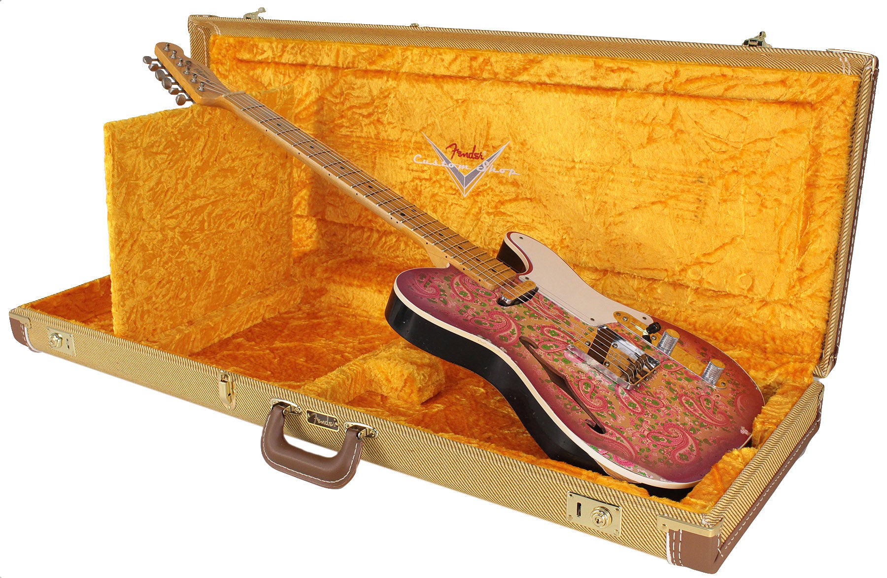 Fender Custom Shop LTD Double Esquire Thinline Custom Relic, Aged Pink ...