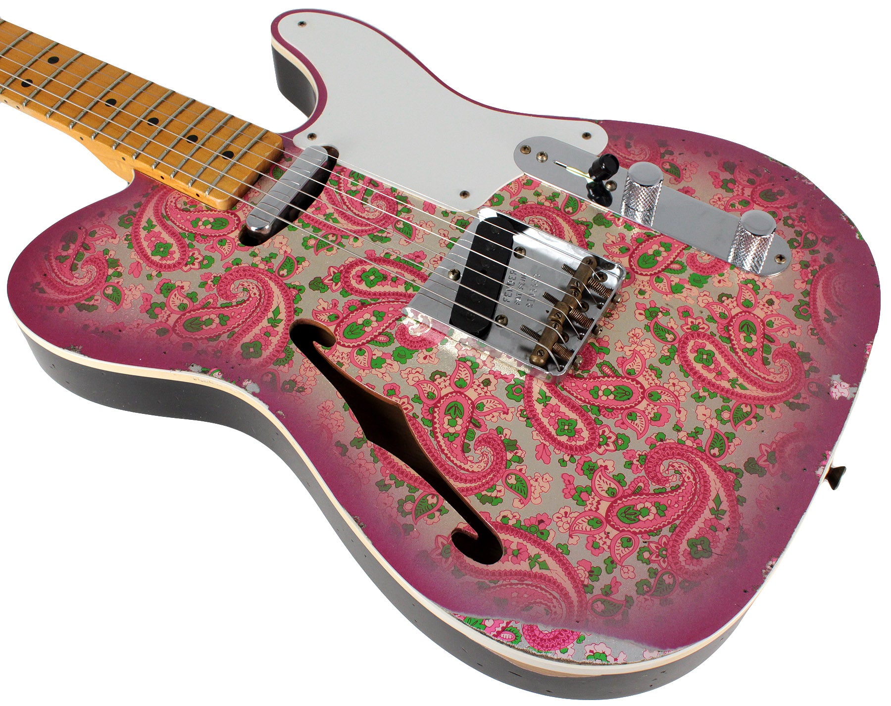 Fender Custom Shop LTD Double Esquire Thinline Custom Relic, Aged Pink ...