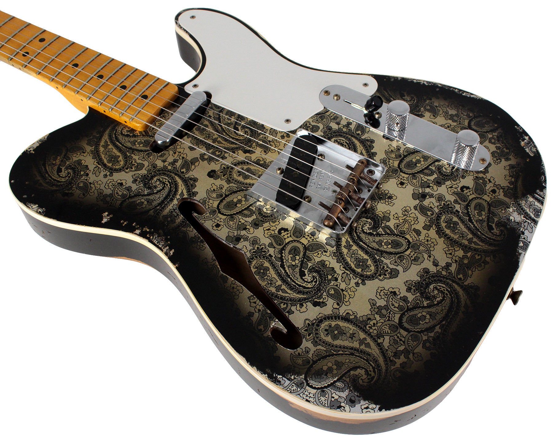 Fender Custom Shop LTD Double Esquire Thinline Custom Relic, Aged Blac ...