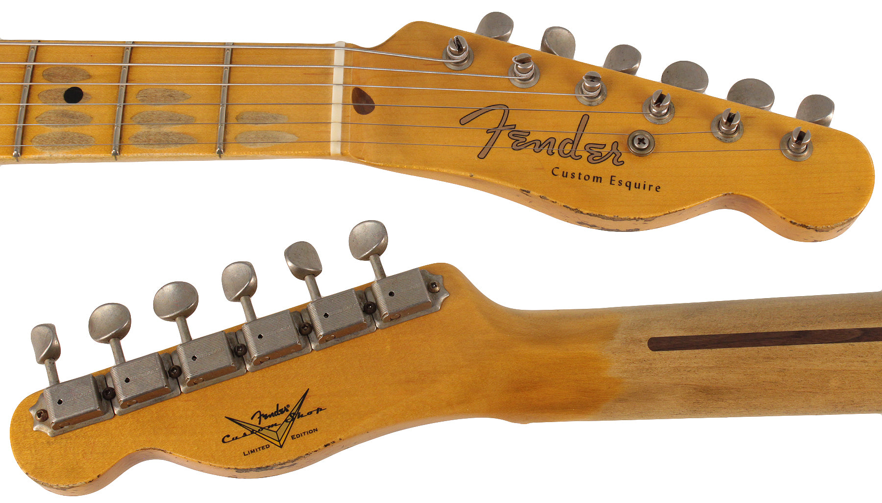 Fender Custom Shop LTD Double Esquire Thinline Custom Relic, Aged Blac ...