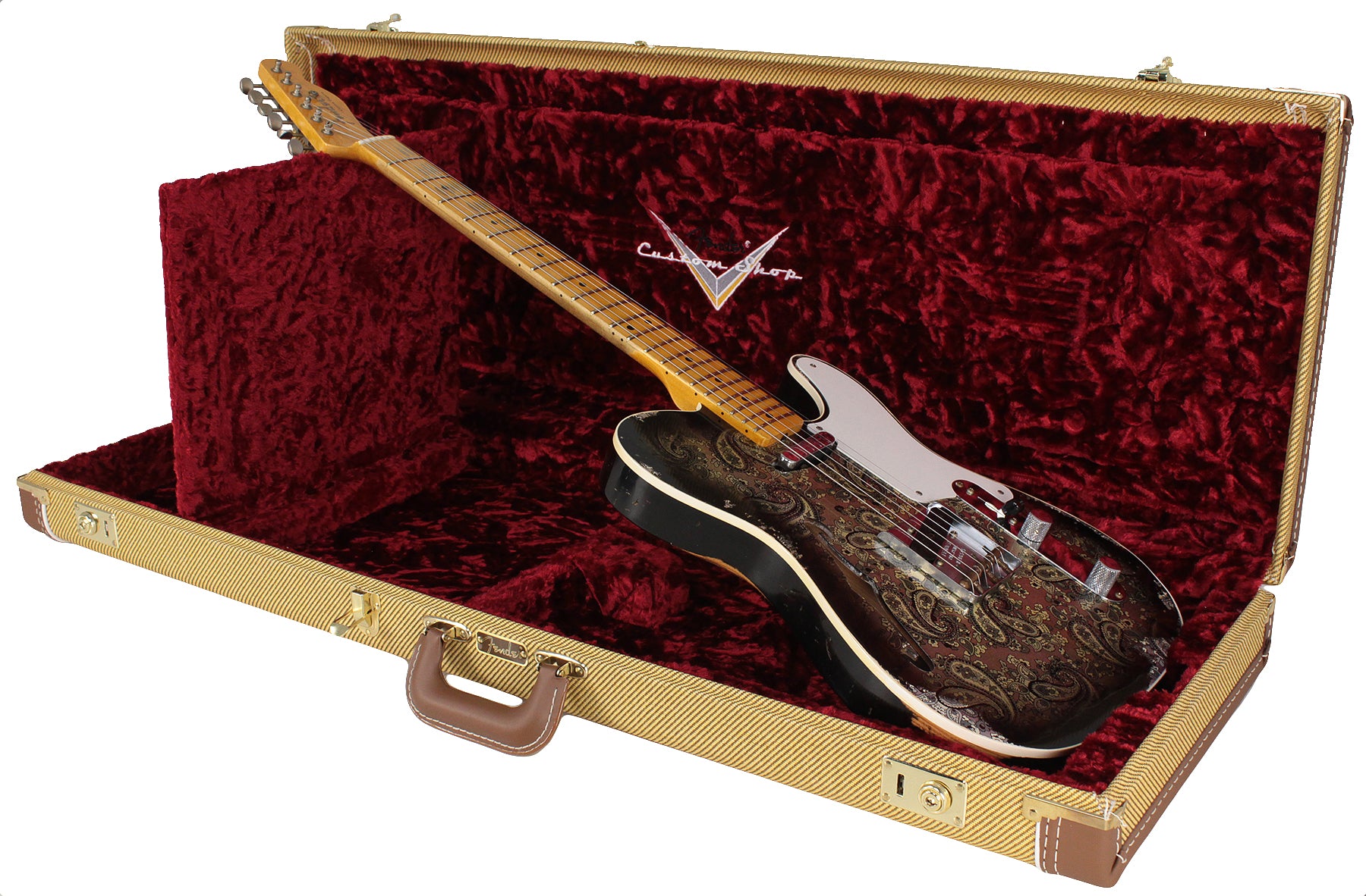 Fender Custom Shop LTD Double Esquire Thinline Custom Relic, Aged Blac ...