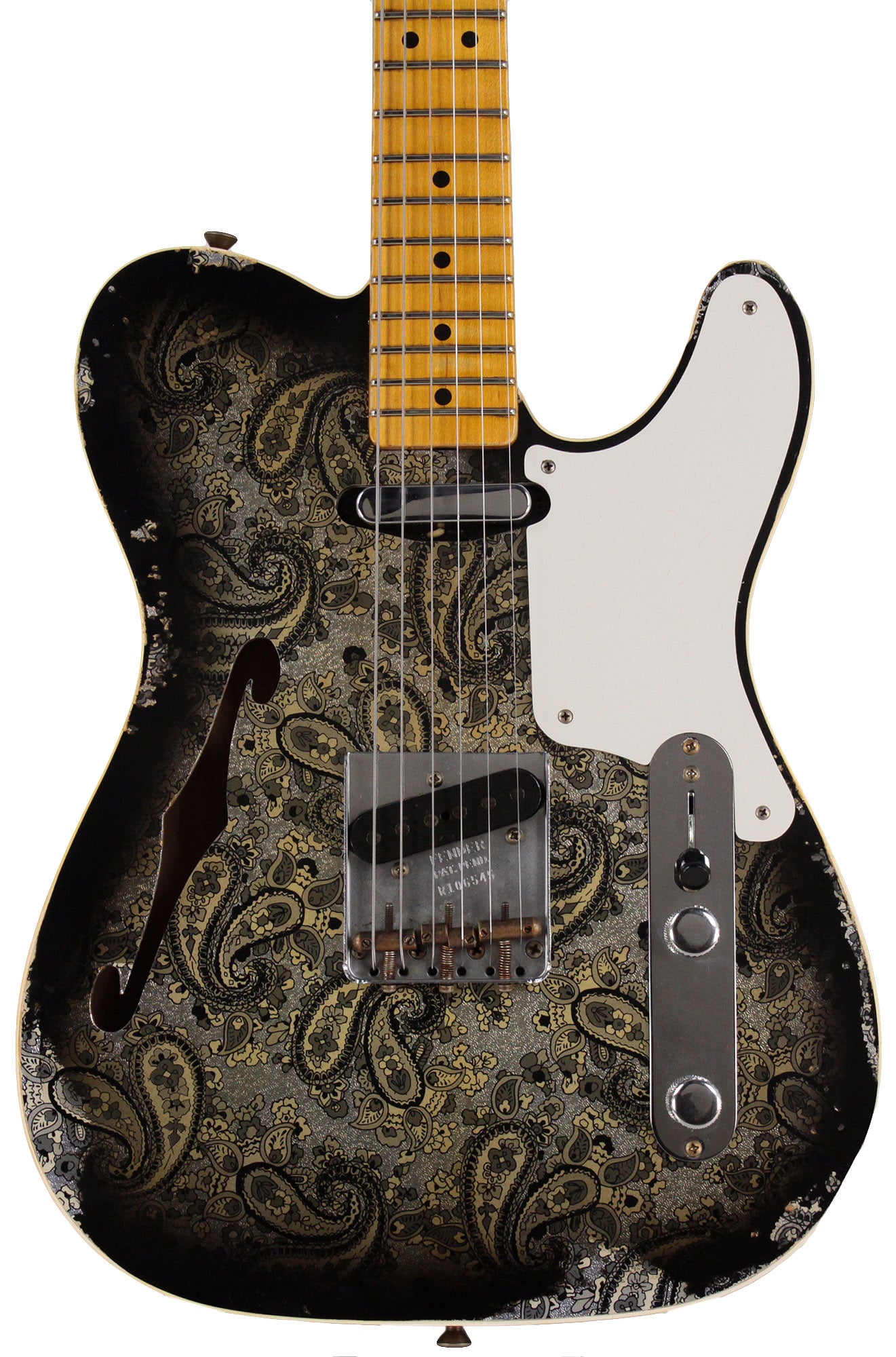 Fender Custom Shop LTD Double Esquire Thinline Custom Relic, Aged Blac ...