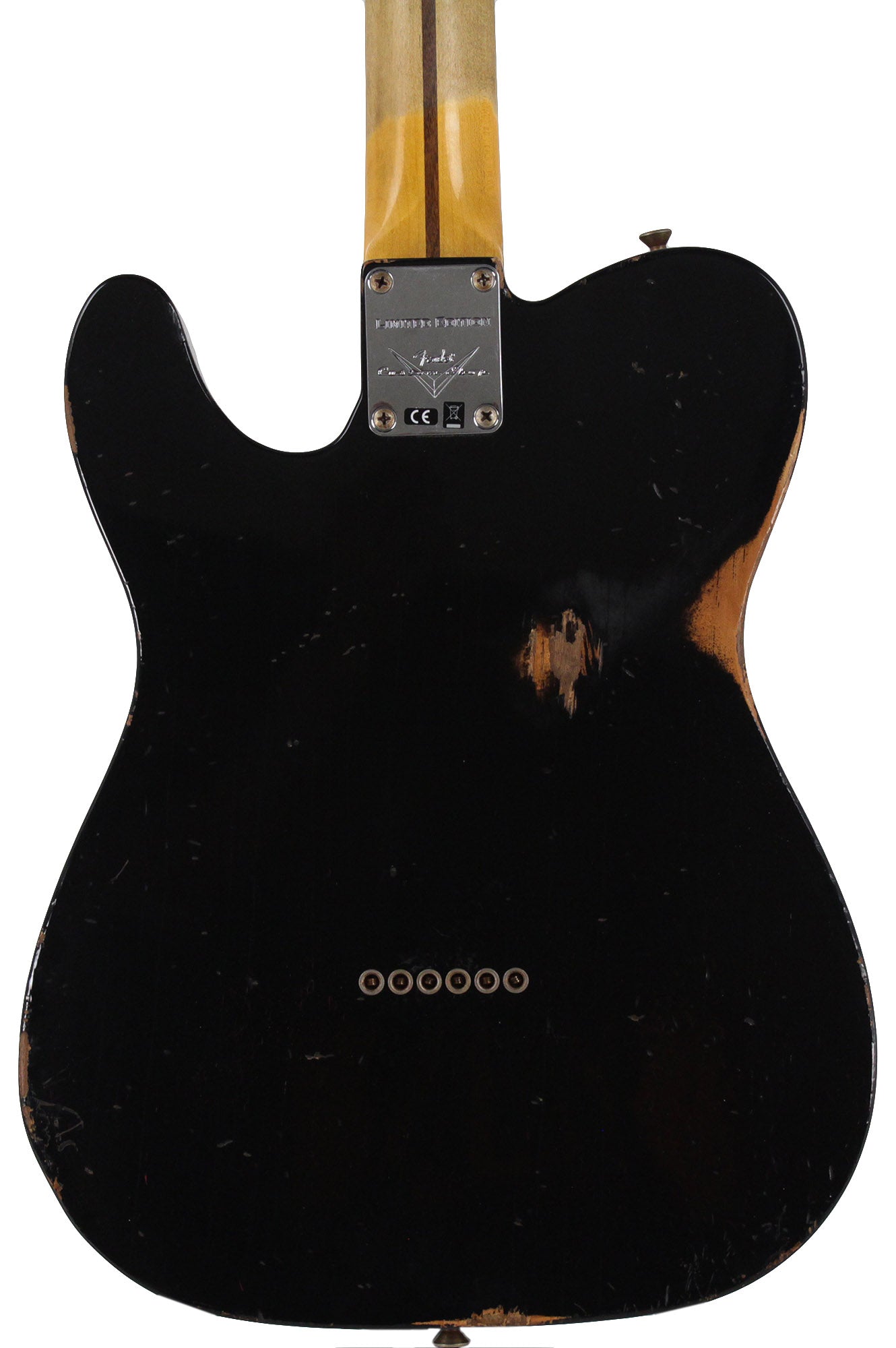 Fender Custom Shop LTD Double Esquire Thinline Custom Relic, Aged Blac ...