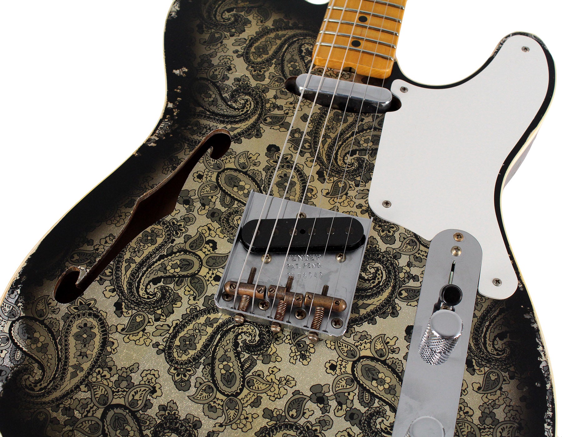 Fender Custom Shop LTD Double Esquire Thinline Custom Relic, Aged Blac ...
