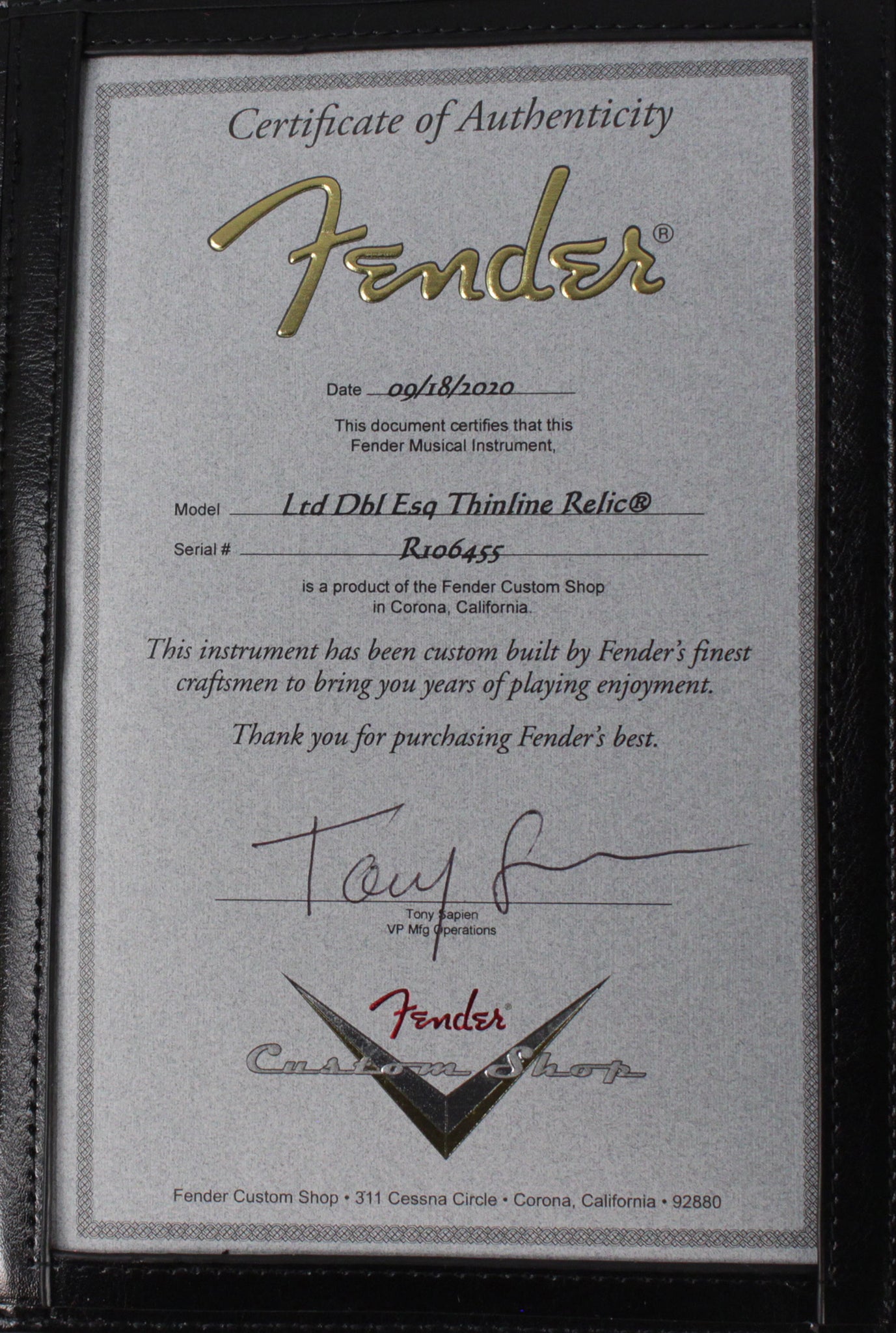 Fender Custom Shop LTD Double Esquire Thinline Custom Relic, Blue Flow ...