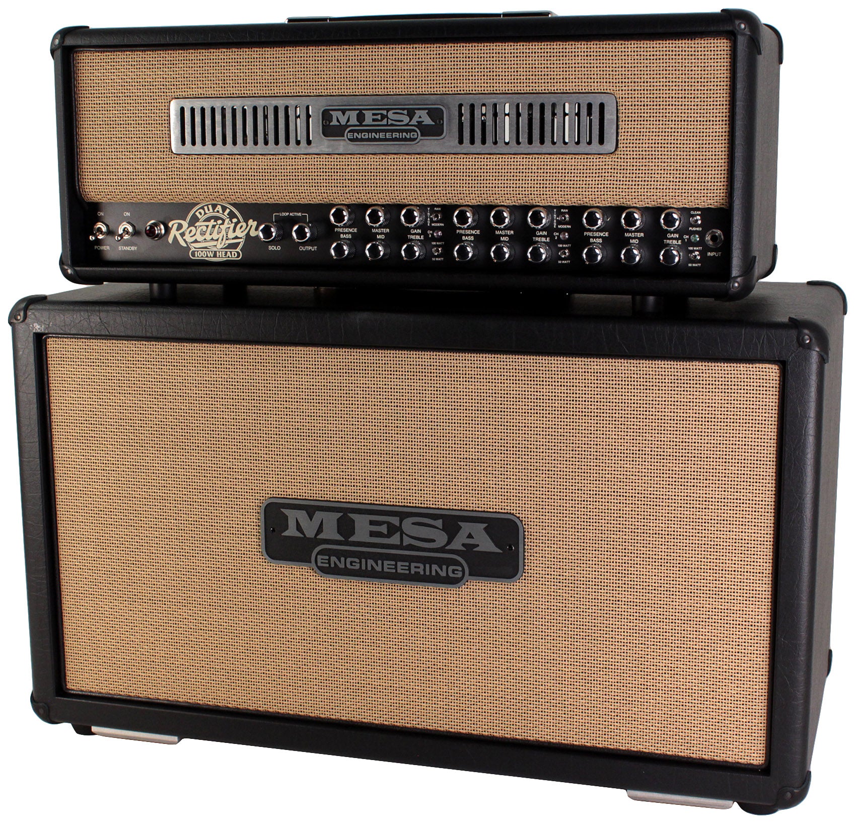 Mesa Boogie Dual Rectifier Head, 2x12 Horizontal Recto Cab, Custom Tan ...