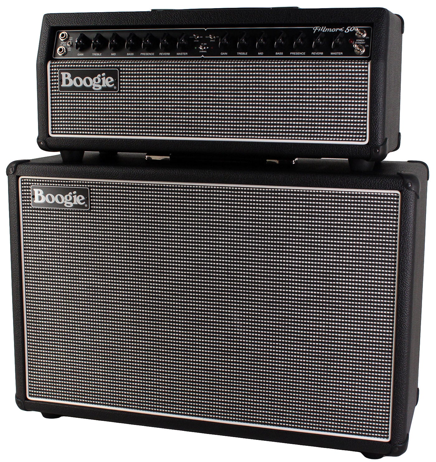 Mesa Boogie Fillmore 50 Head and 2x12 Cab, Black, Tinsel | Humbucker Music