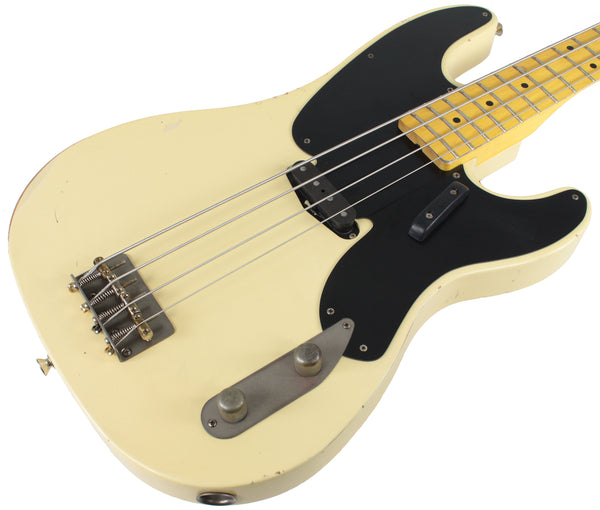 Nash PB52 Bass Guitar, Vintage White | Humbucker Music