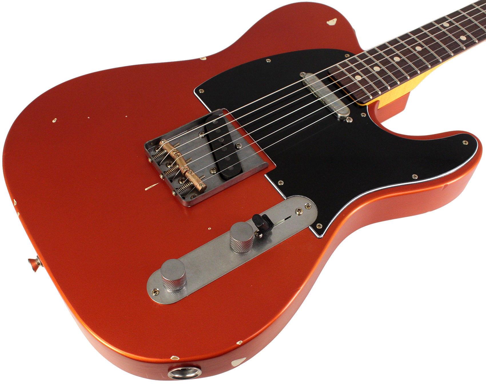 Nash T63 Guitar, Candy Tangerine, Light Aging | Humbucker Music